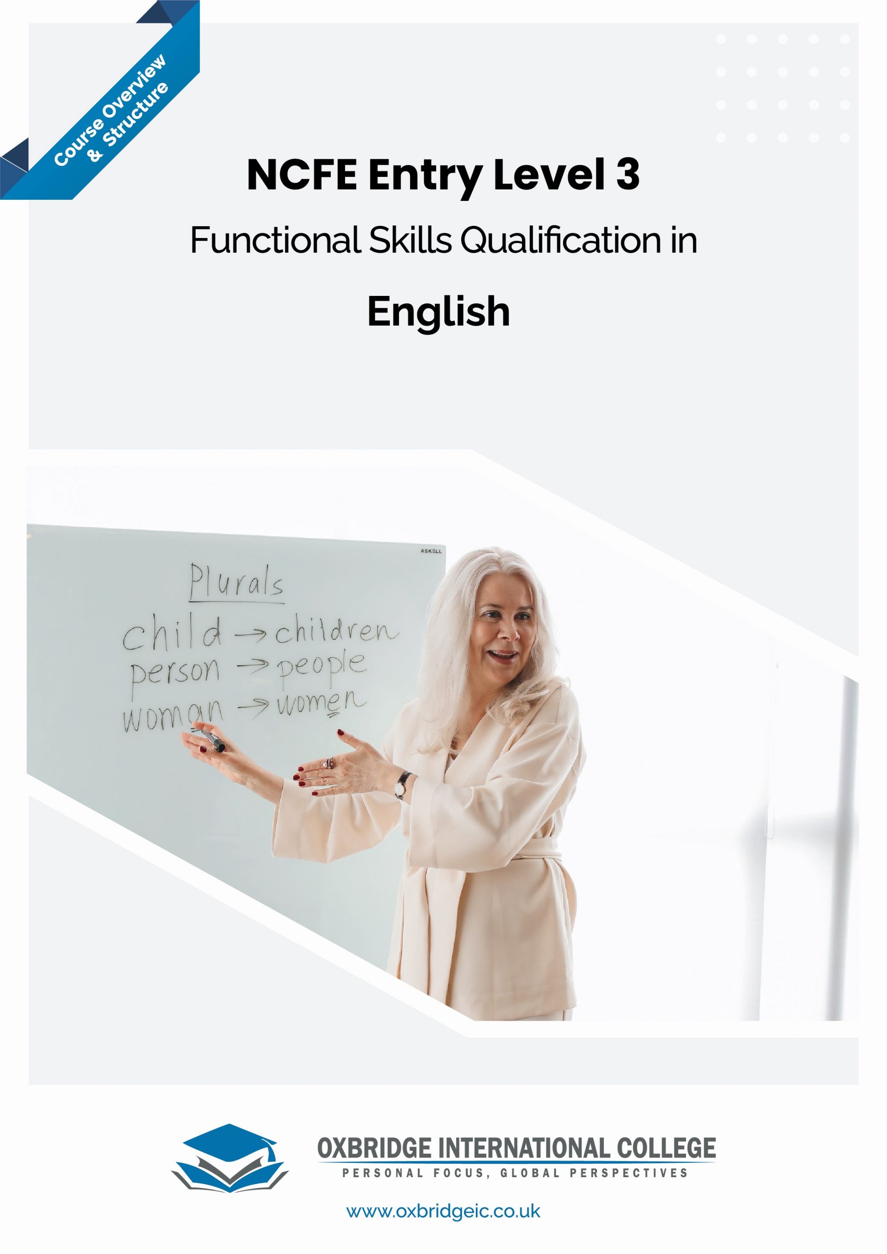 Entry Level 3 Functional Skills Qualification in English – Oxbridge ...