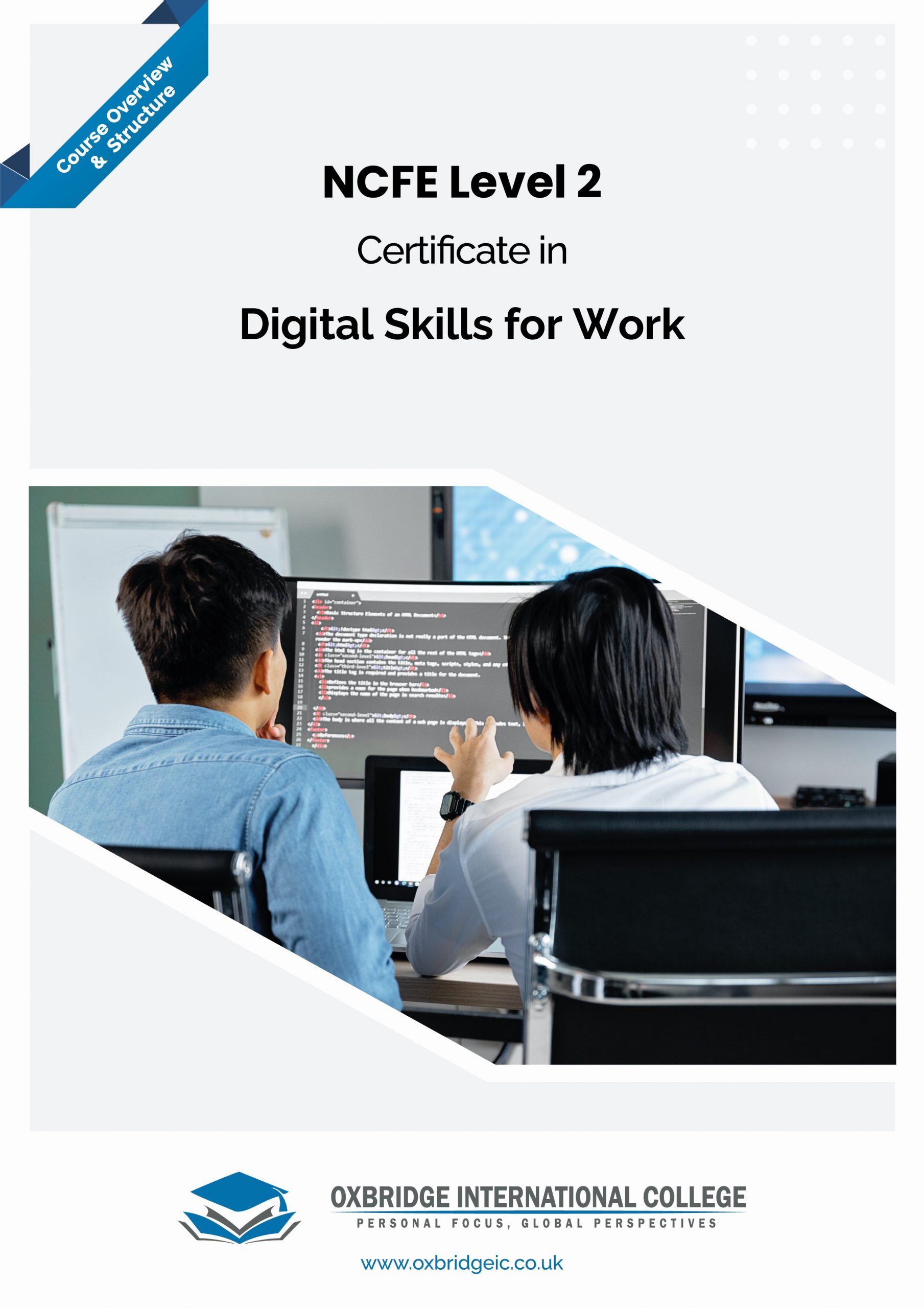 NCFE Level 2 Certificate in Digital Skills for Work – Oxbridge International College