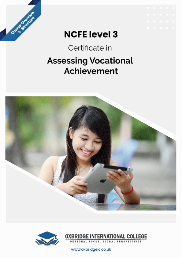 NCFE Level 3 Certificate in Assessing Vocational Achievement – Oxbridge ...